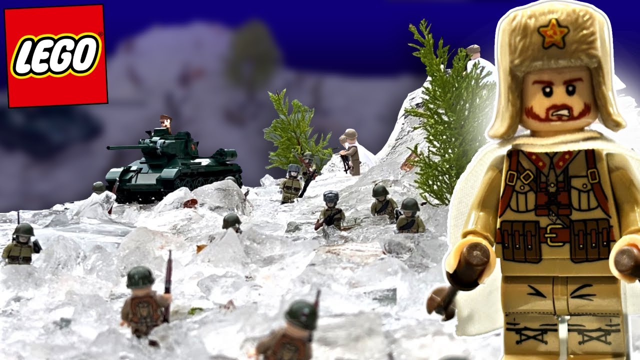 LEGO WW2 Moc on ICE! Epic Battle Scene - YouTube