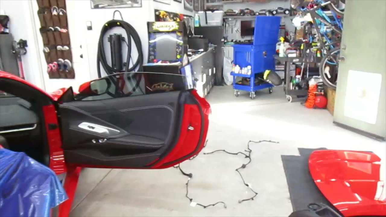 C8 Corvette Engine Appearance Package Lighting Install - YouTube