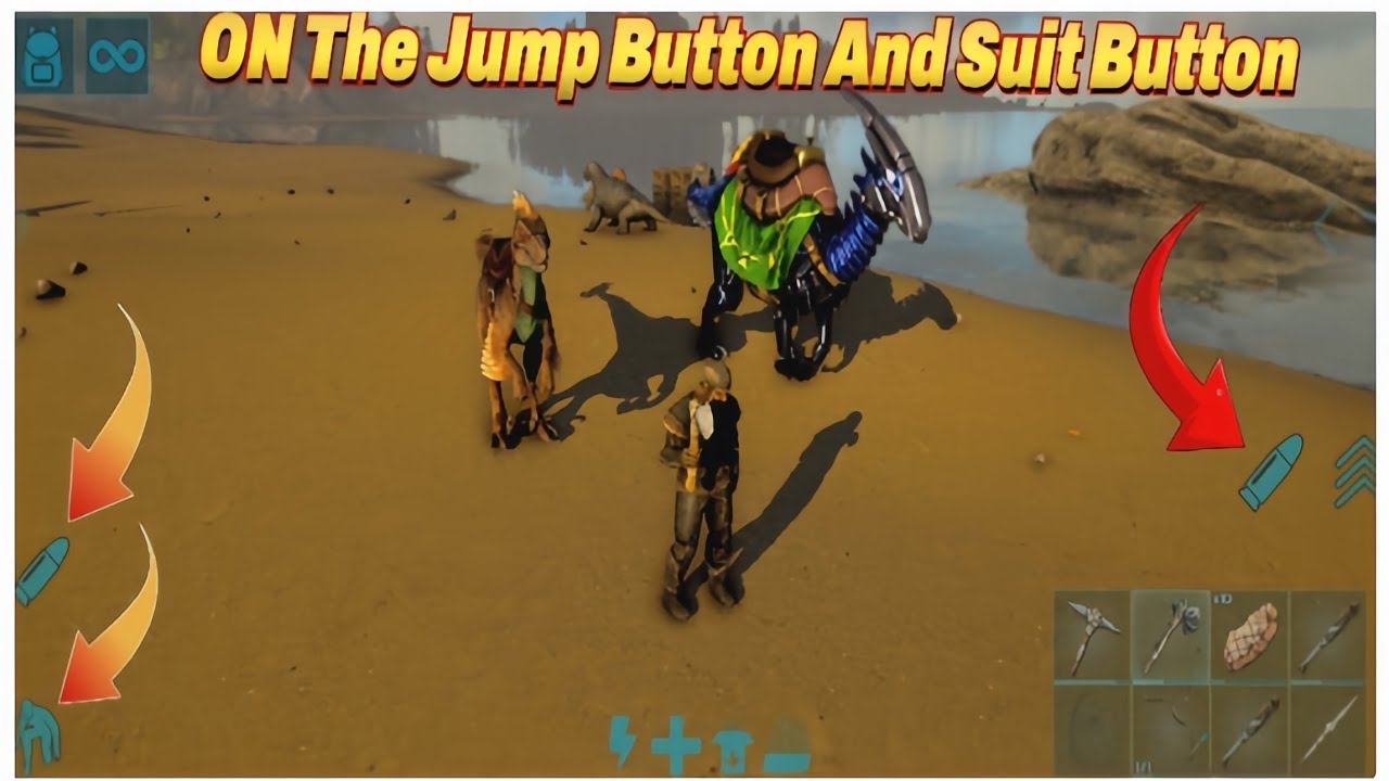 🔥ON The Jump Button And Suit Button in ARK ULTIMATE MOBILE Edition🔥 ...
