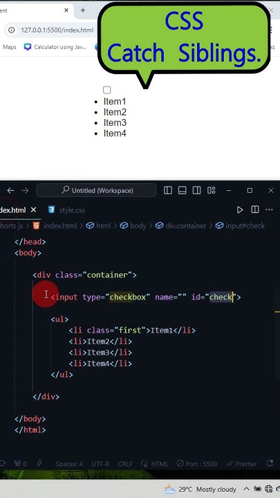 How to catch siblings in CSS | CSS tips and tricks - YouTube
