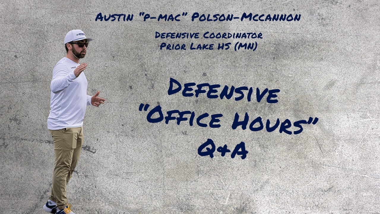 Defense Q&A "office hours" with new Defensive Coordinator - YouTube