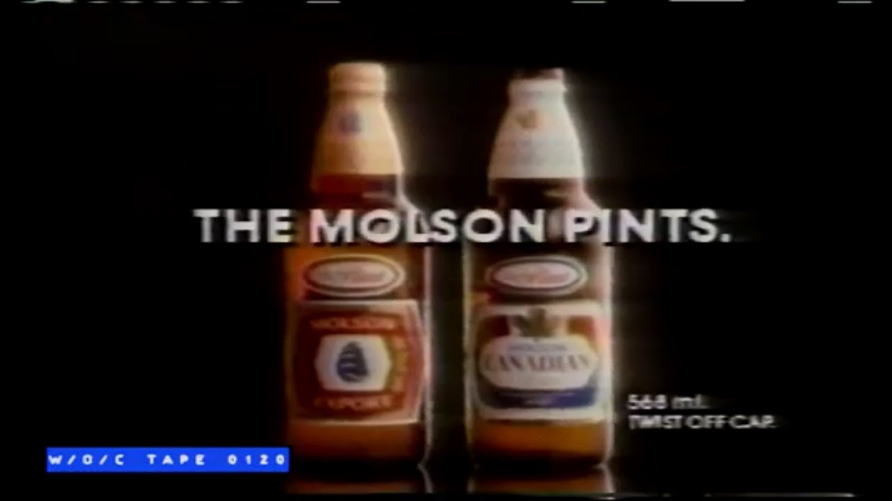 Molson Beer Commercial Compilation - 1989 - YouTube