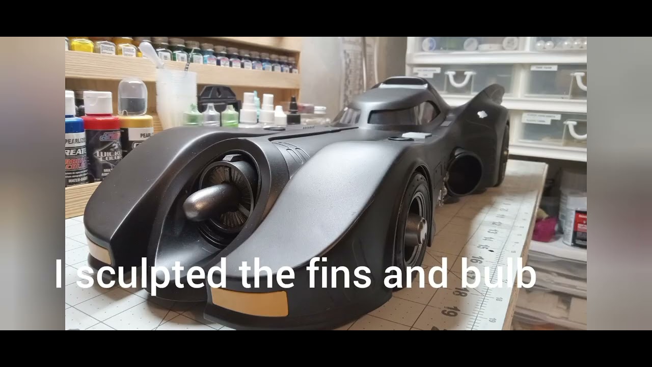 mcfarlane batmobile removable turbine build - YouTube