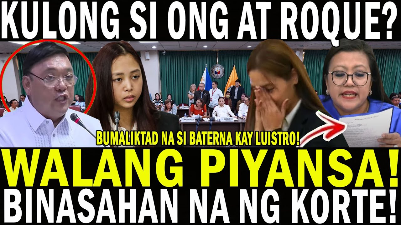 KULONG SI ONG AT ROQUE? WALANG PIYANSA! BINASAHAN NA NG KORTE ...