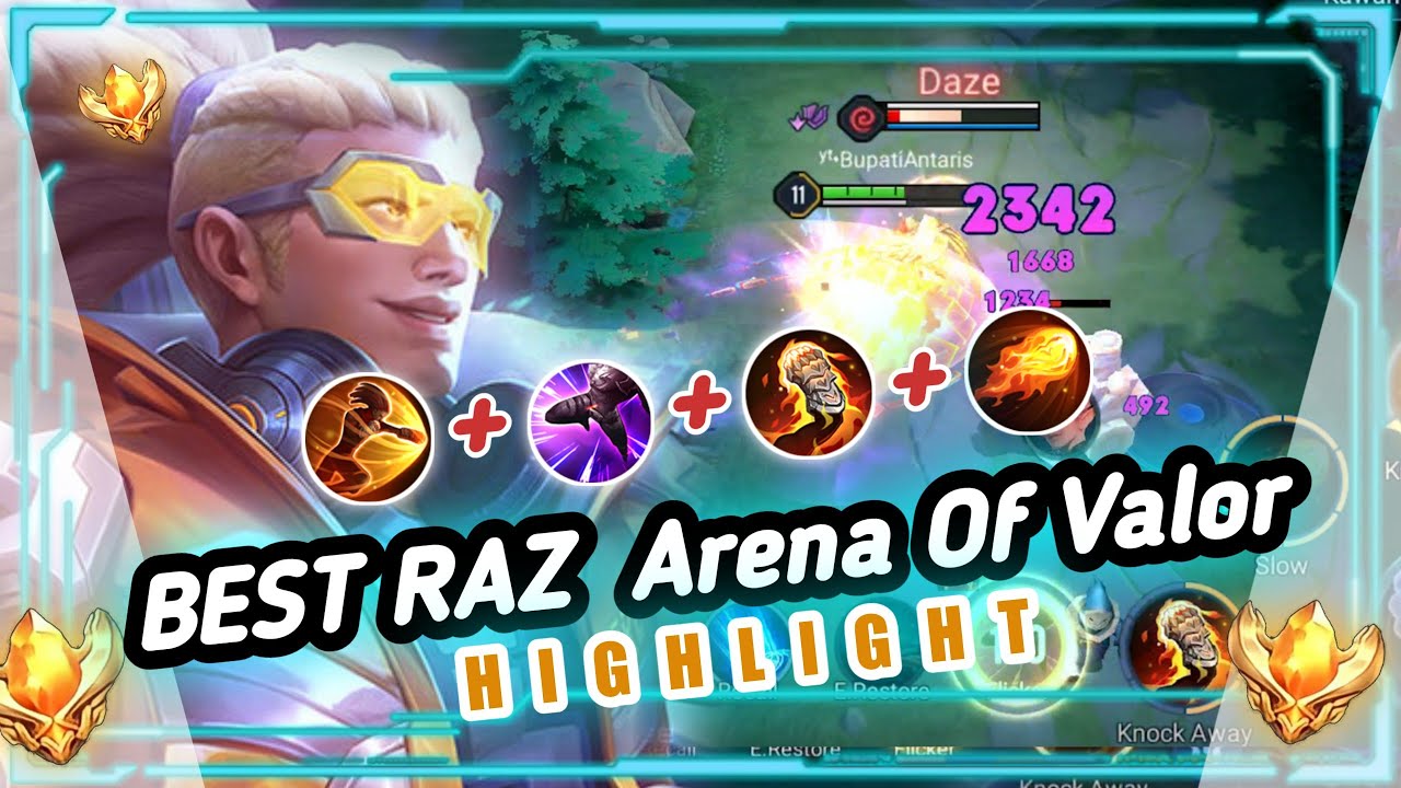 BEST RAZ ARENA OF VALOR - HighLight RAZ AOV - TOP 1 RAZ - YouTube