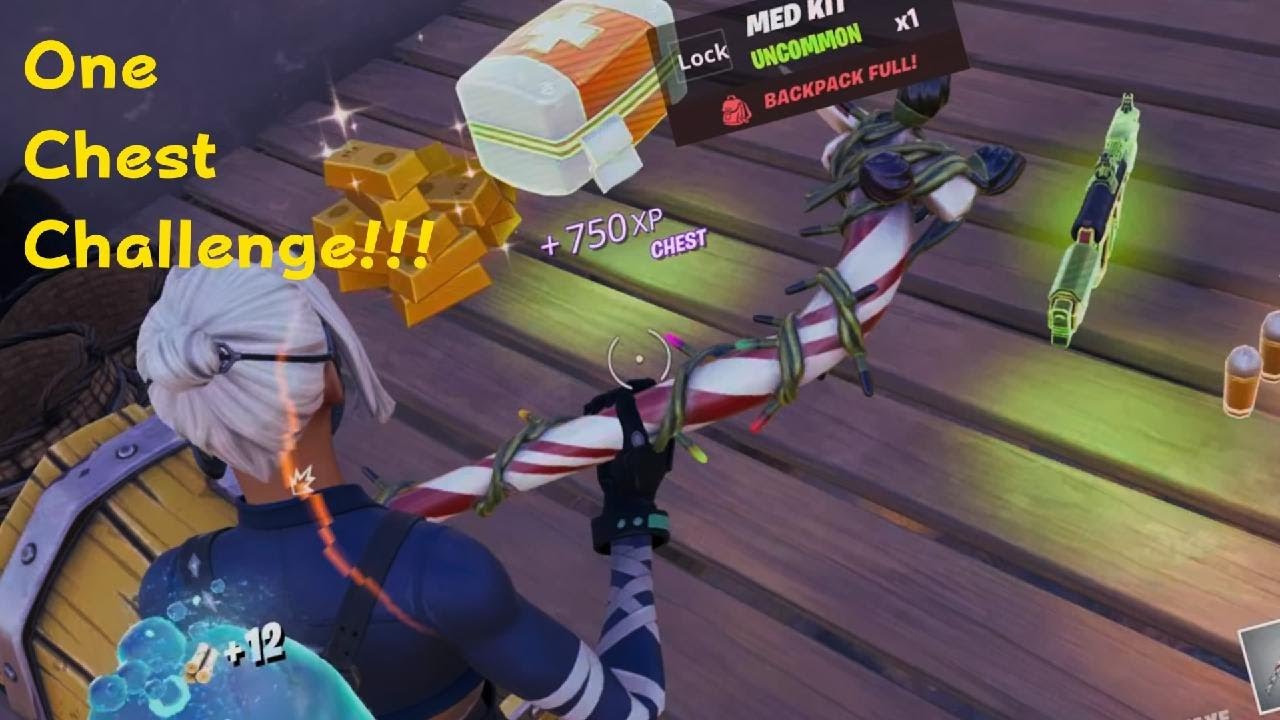one chest challenge in fortnite!!! - YouTube