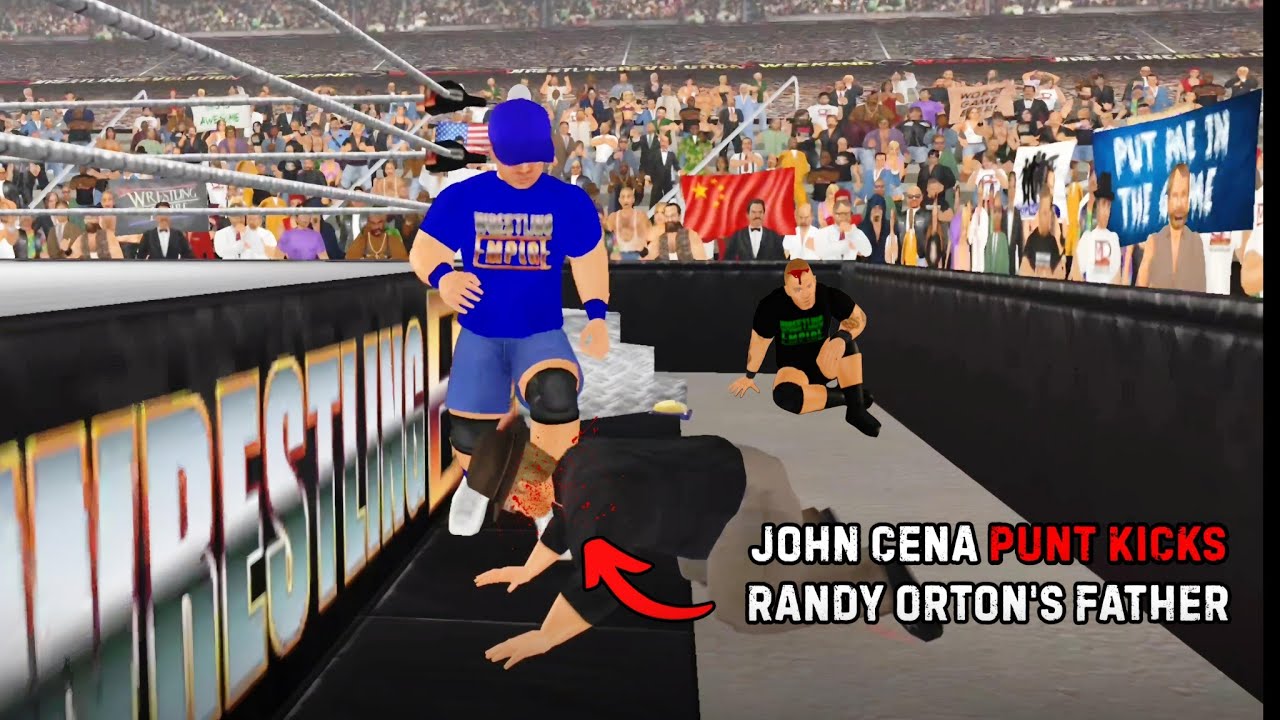 John Cena Punt Kicks Randy Orton's Father (Bob Orton Jr.) | Wrestling ...