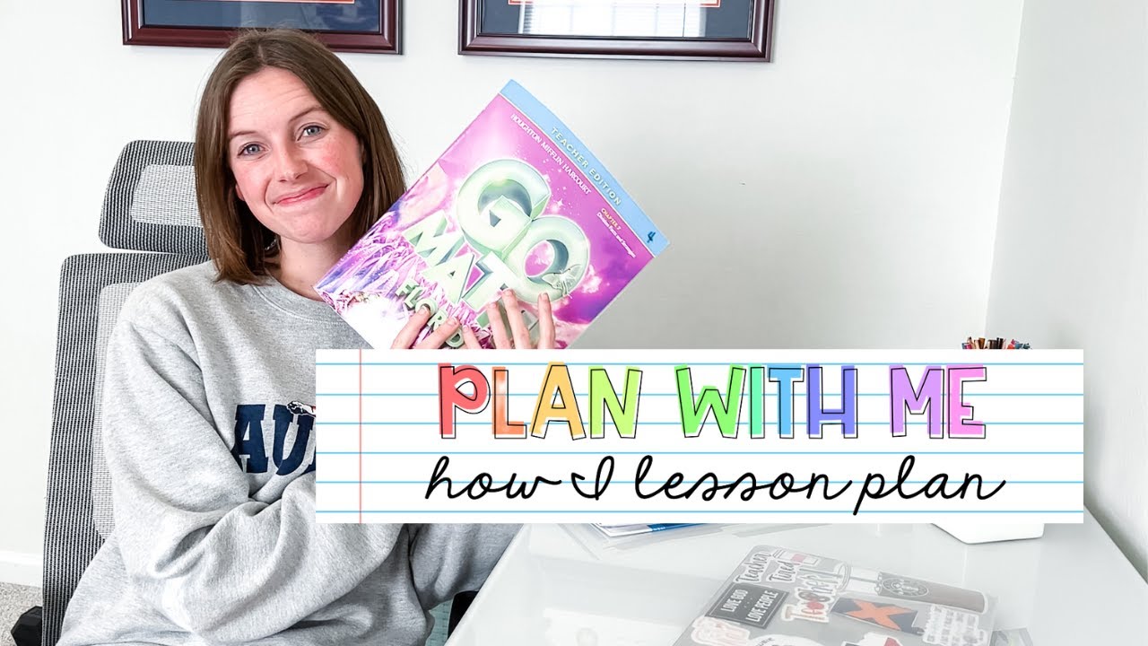 PLAN A WEEK WITH ME | watch me lesson plan - YouTube