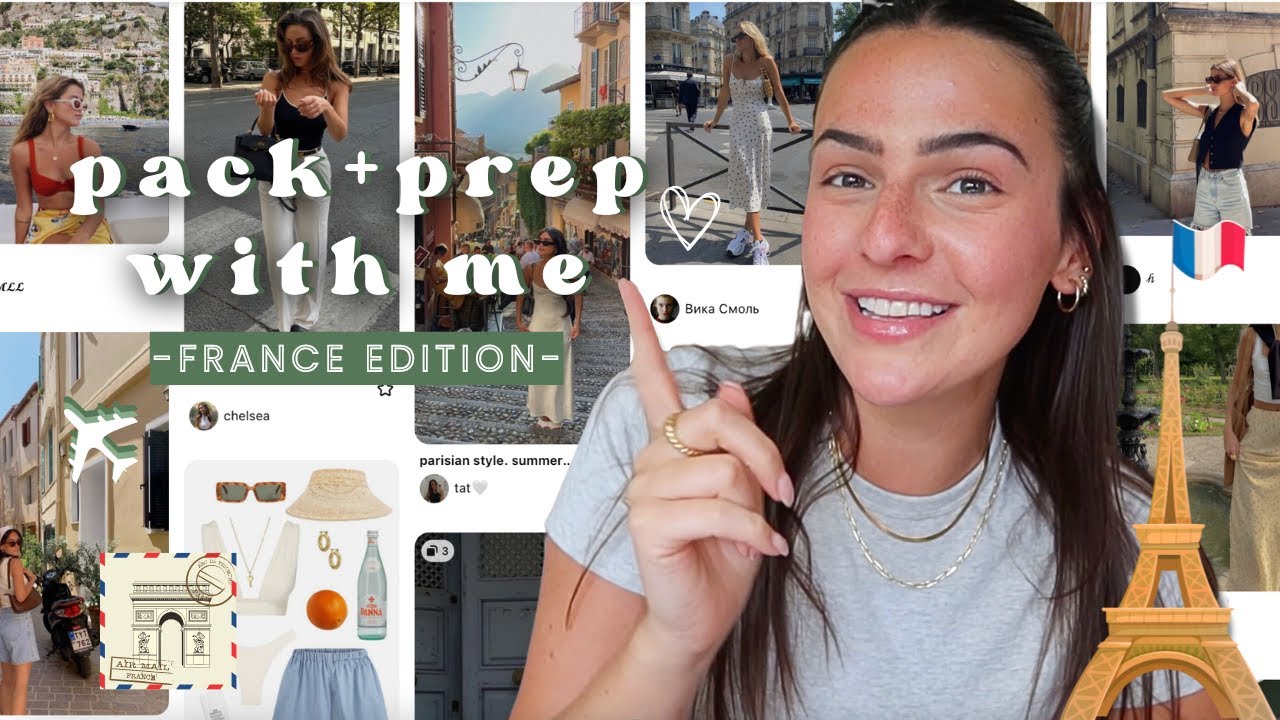bringing my French Pinterest board to life (prep + pack w/ me) - YouTube