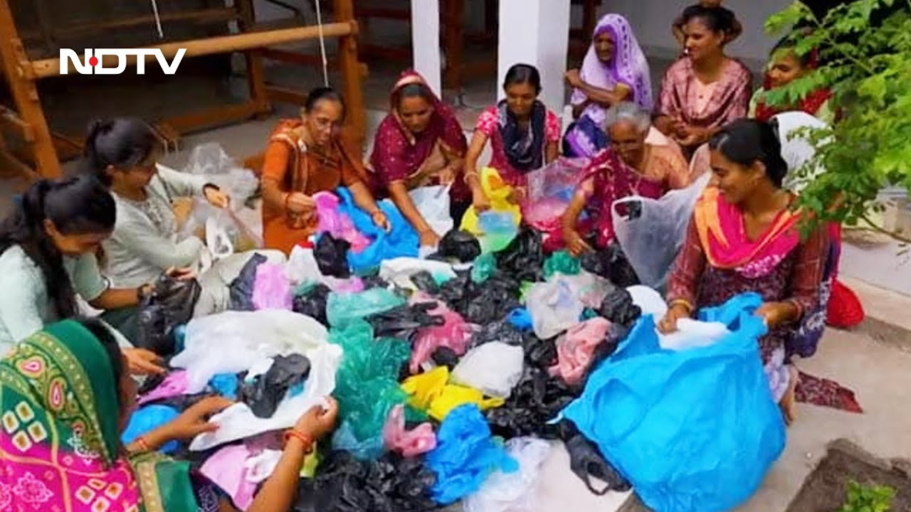 Weaving And Recycling Plastic The Traditional Way - YouTube