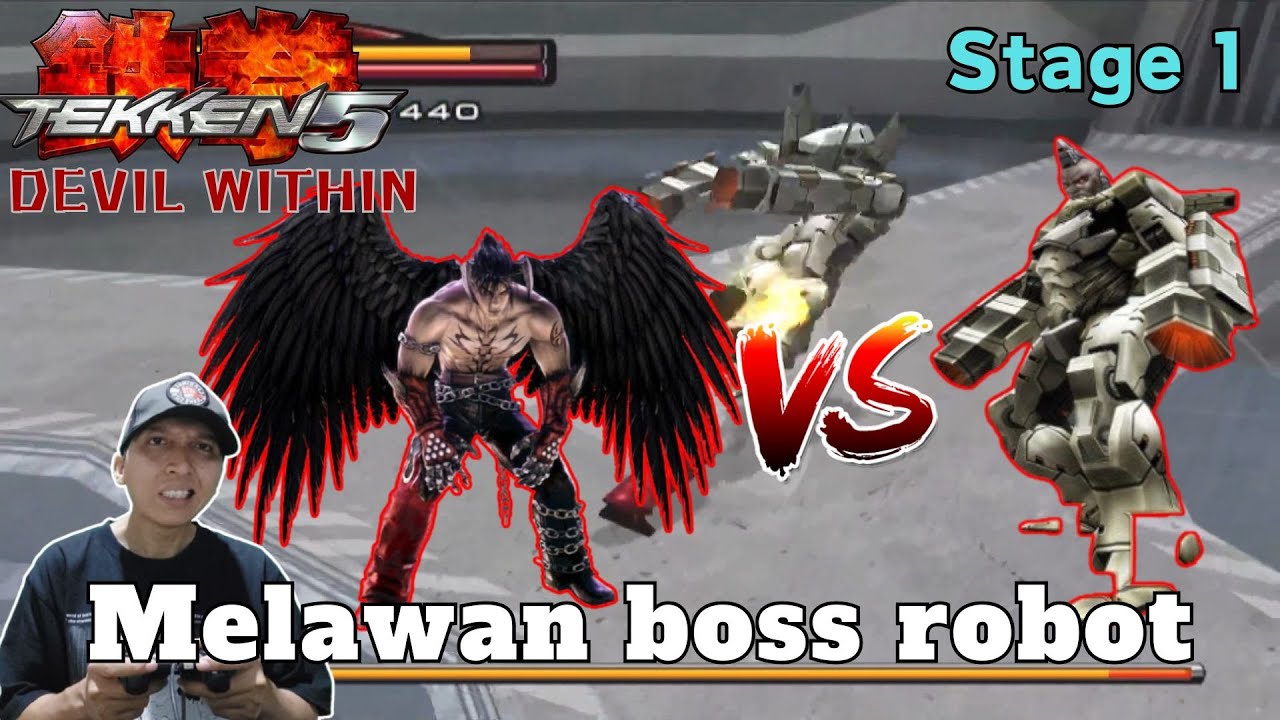 PETUALANGAN JIN KAZAMA MELAWAN IBLIS DAN ROBOT || Tekken 5 - Devil ...