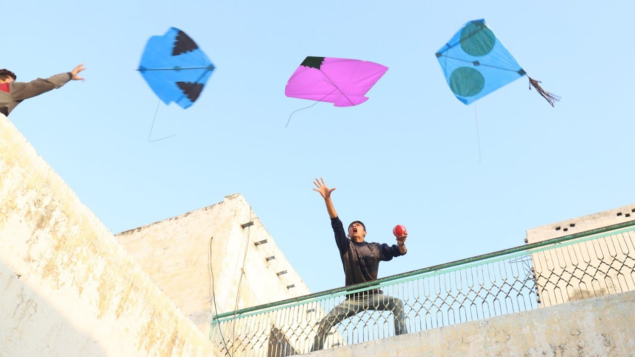 Gudda Pari Sherla Kite Catch With Kite Challenge - YouTube