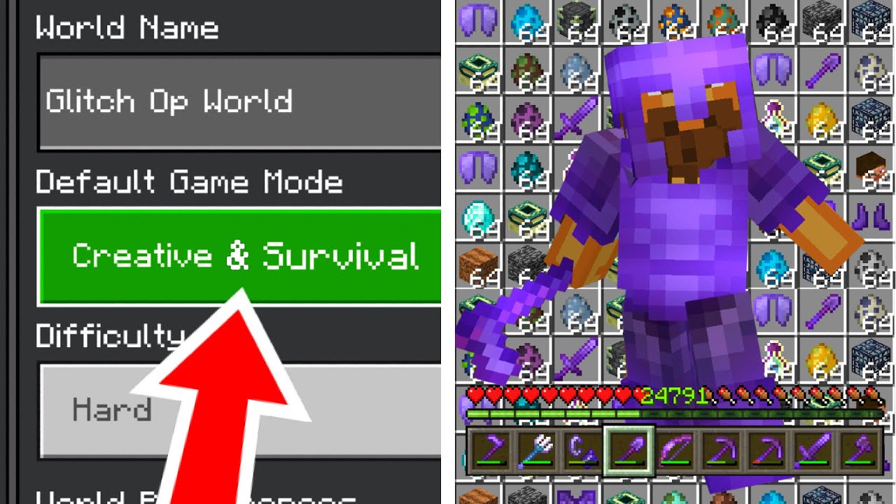 How To Make A 100 Survival World With Full Access To CREATIVE And how-to-make-a-100-survival-world-with-full-access-to-creative-and