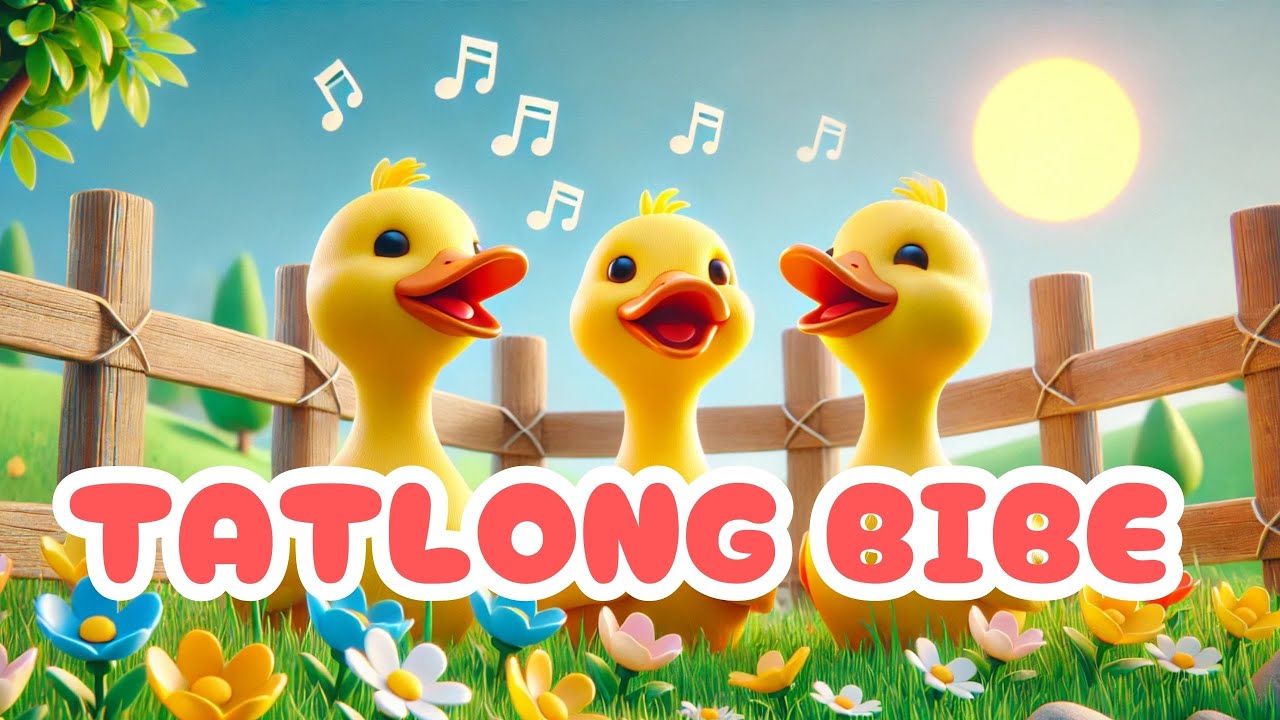 Tatlong Bibe 3D Animated Filipino Nursery Rhyme 4K #TatlongBibe # ...