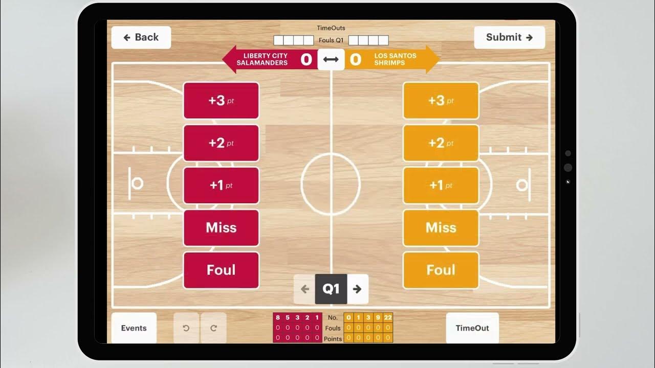 Score a Game using Glory League Scorekeeper: Simple Mode - YouTube