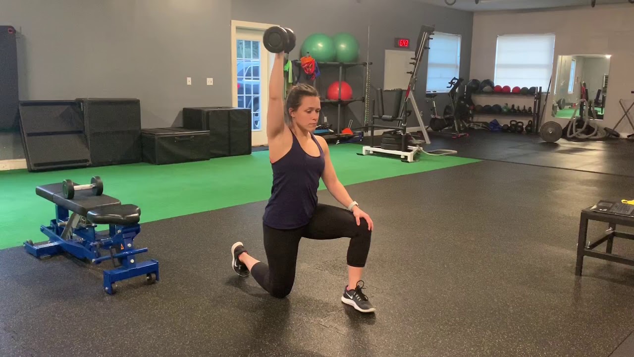 Half Kneeling Curl to Press - YouTube