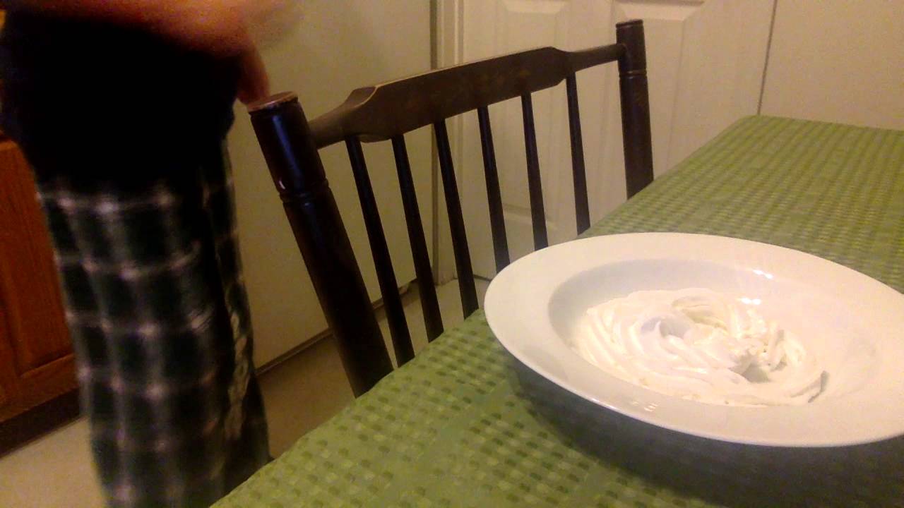 Plate, whip cream, FACE - YouTube