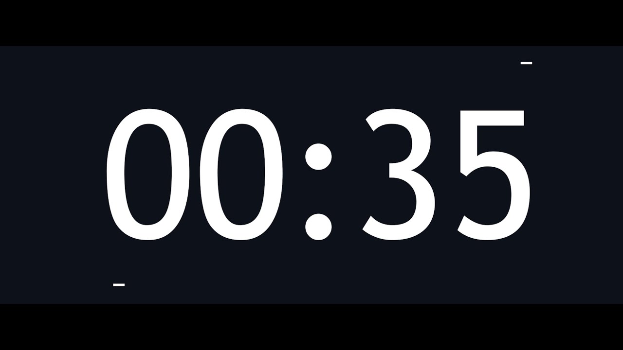 35 seconds Timer | count up timer | Thirty Five seconds clock - YouTube