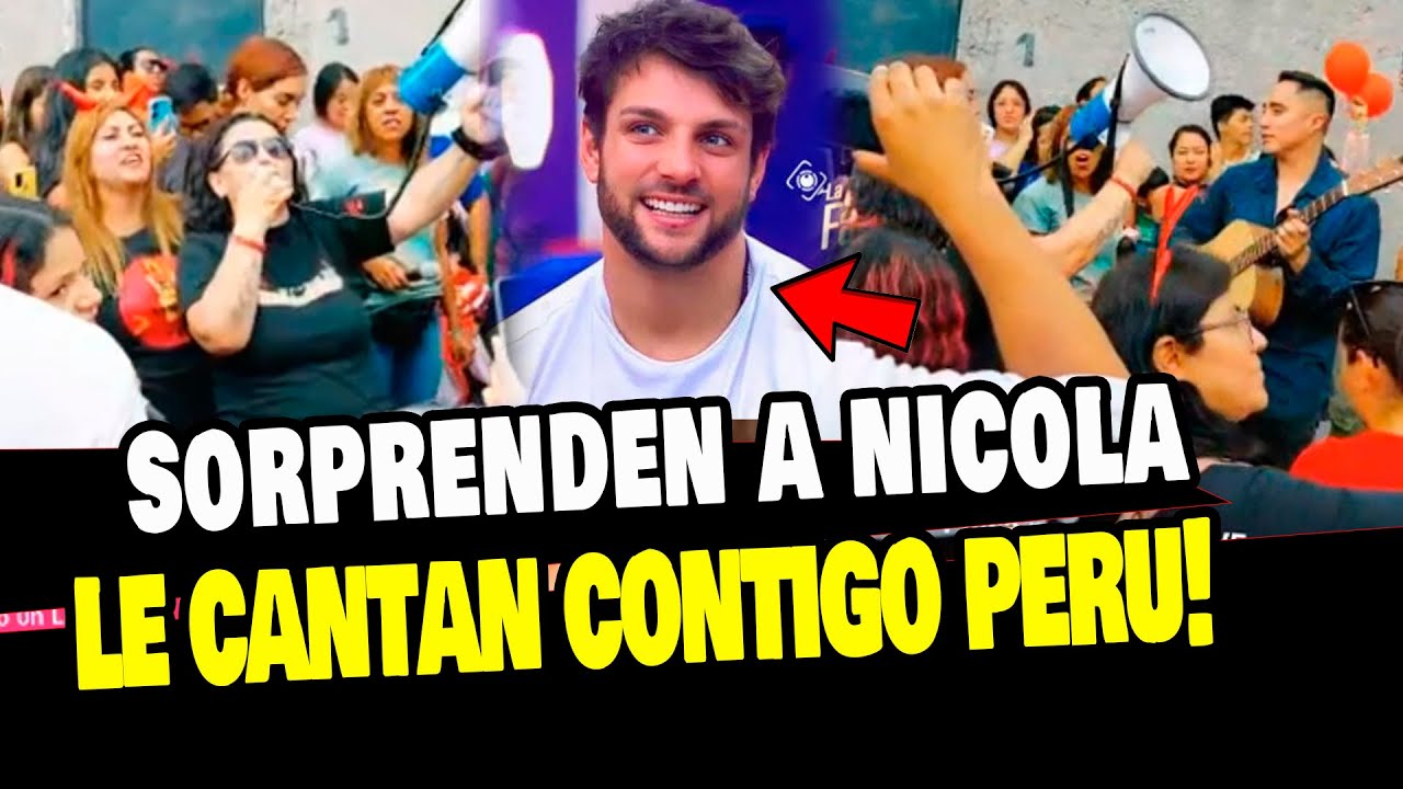 NICOLA PORCELLA: LE CANTAN CONTIGO PERÚ EN LOS EXTERIORES DE LA CASA DE ...