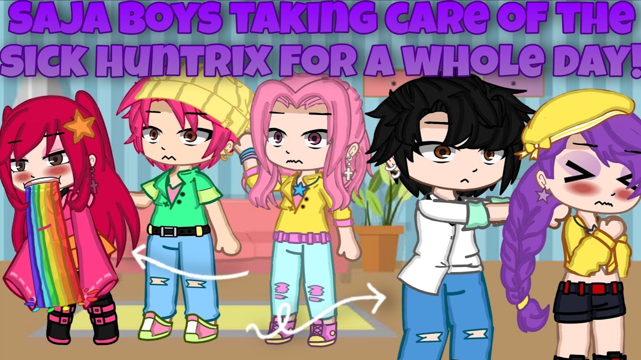 Saja Boys taking care of the sick Huntrix for a whole day! | Kpop Demon ...