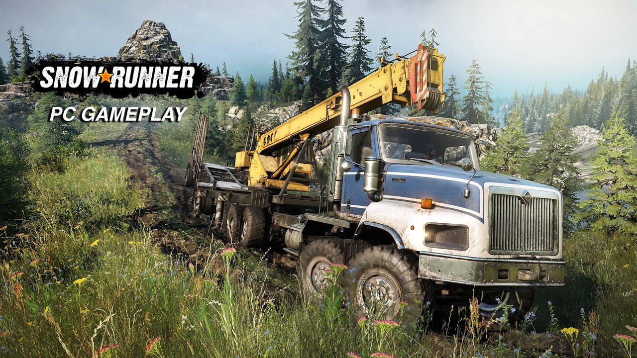 Delivering concrete blocks to the fallen powerline | Snow Runner ...