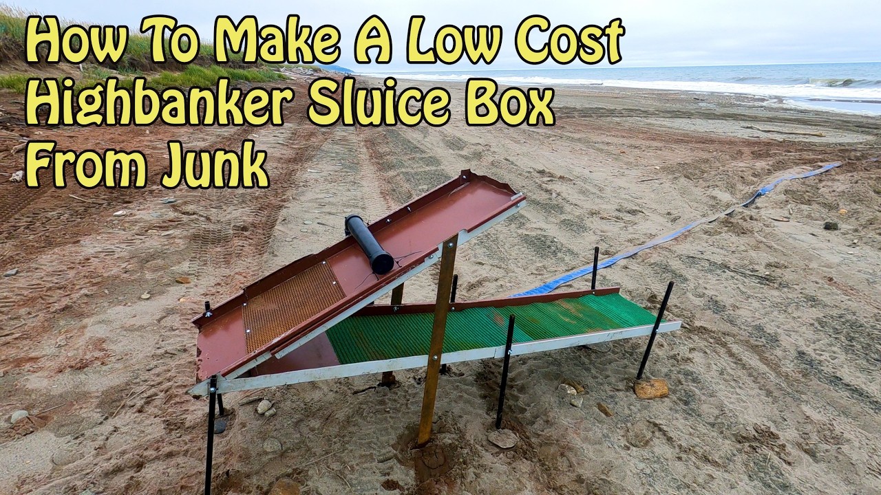 How To Make A Low Cost Highbanker Sluice Box - YouTube