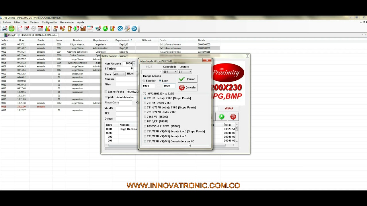 Leer usuarios de controladora desde 701 Cliente - YouTube