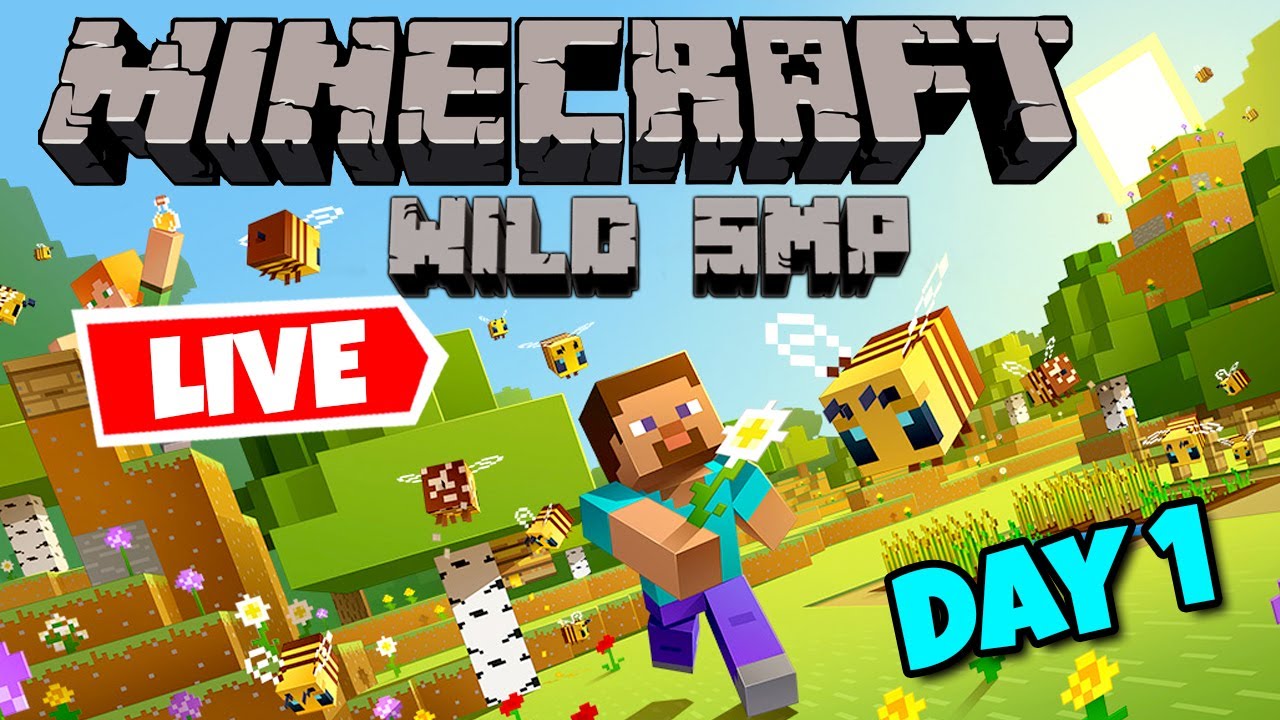 **LIVE** Minecraft WILD SMP - Day 1 - Let's Explore A New World - YouTube