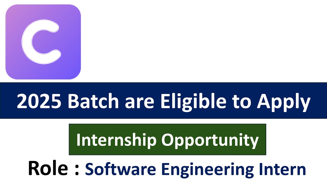 ClearFeed Hiring Software Engineering Intern - 2025 Batch are Eligible to Apply - YouTube