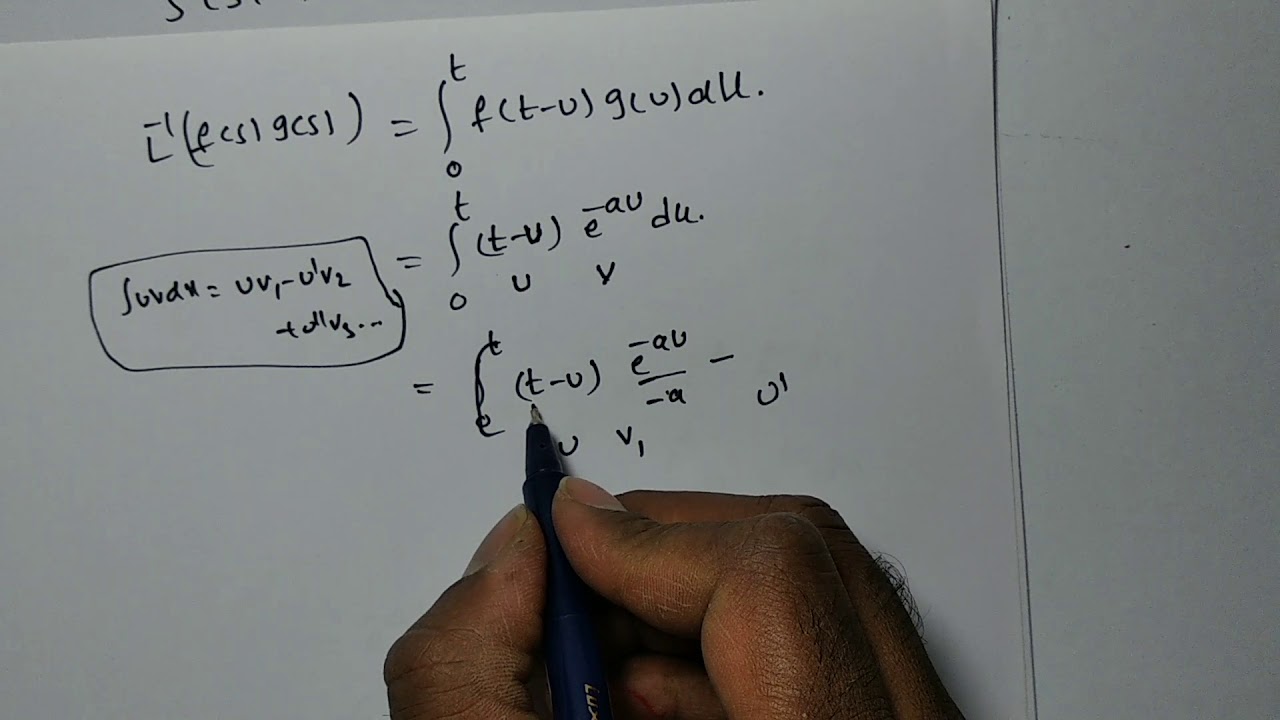 Convolution Theorem - Inverse Laplace transforms in English - YouTube