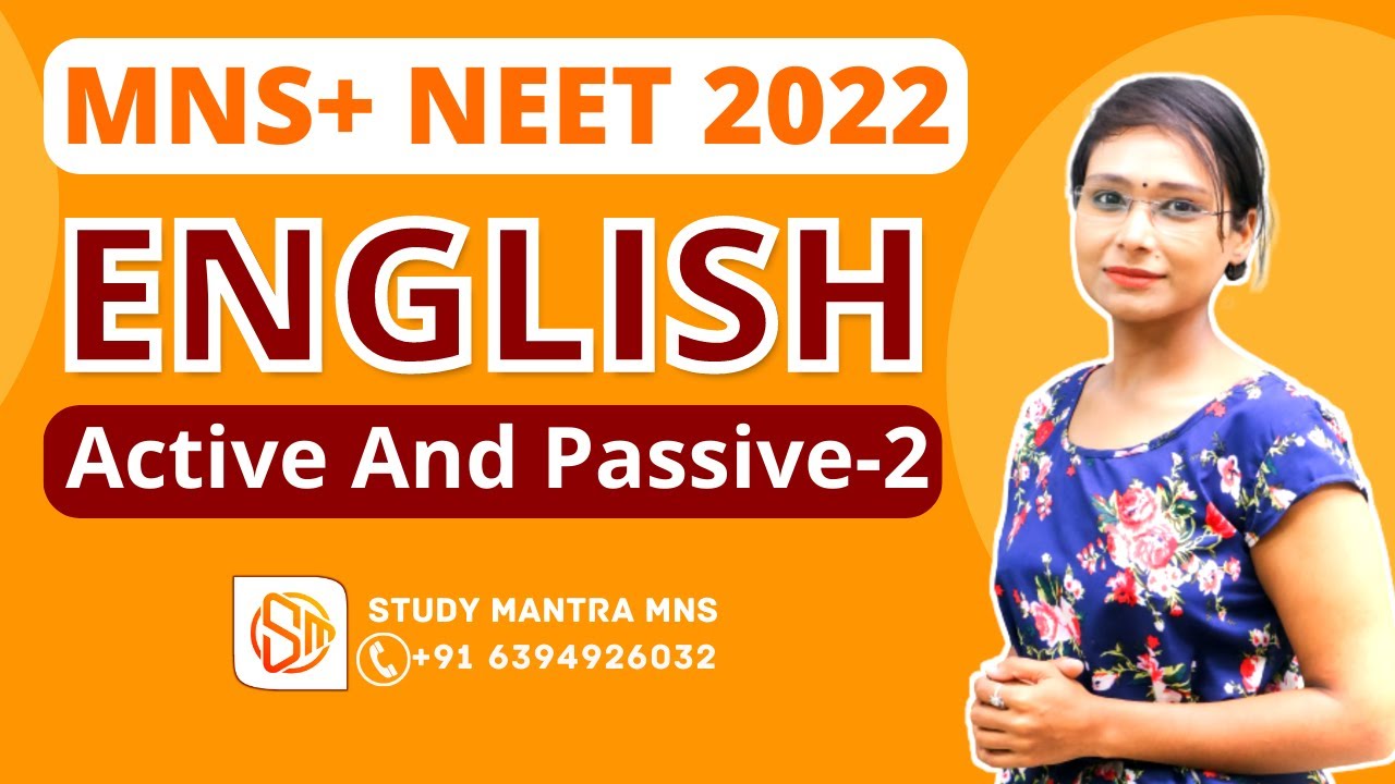 MNS + NEET 2022 | Active And Passive-2 | By Dr. Mansi Ma'am | NEET ...