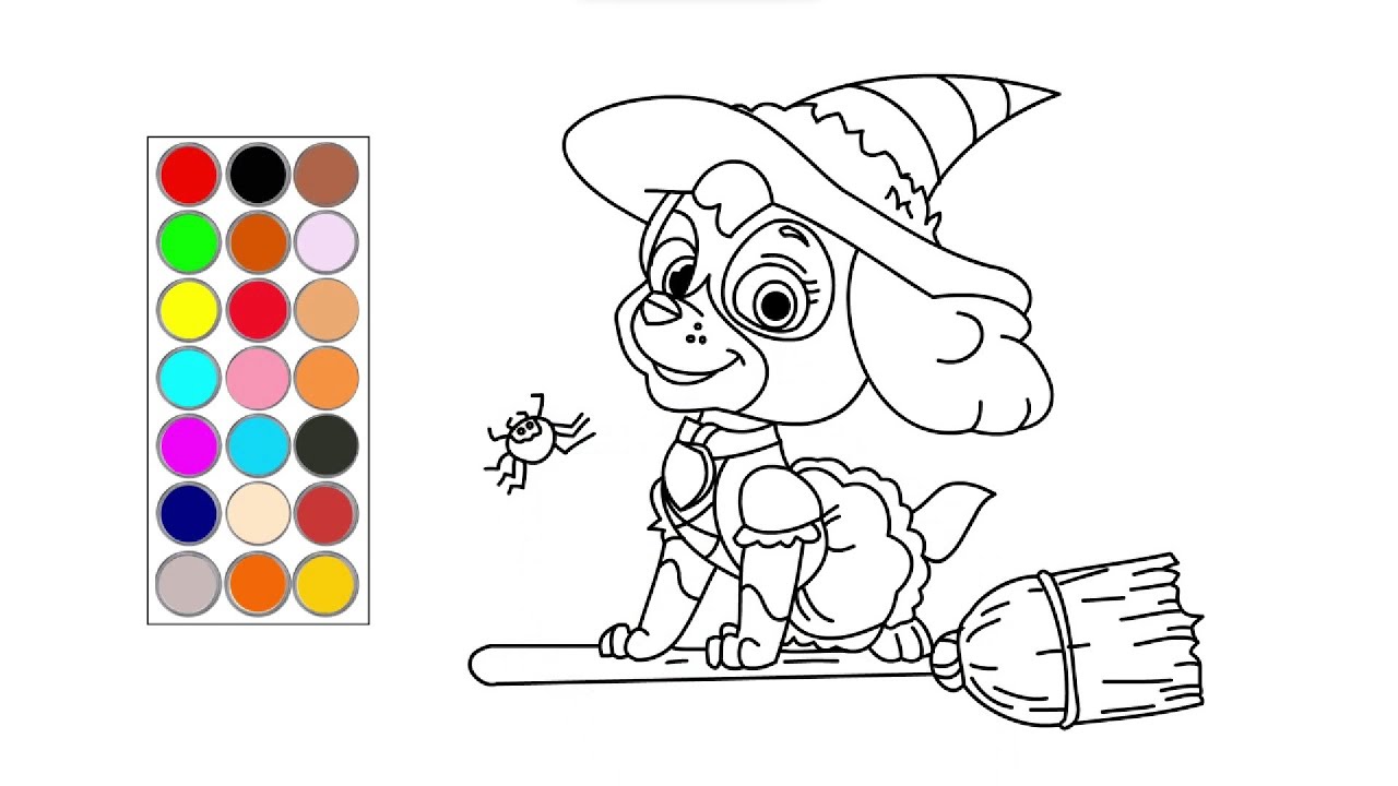 como dibujar y colorear a paw patrol, patrulla canina, dibujos para ...