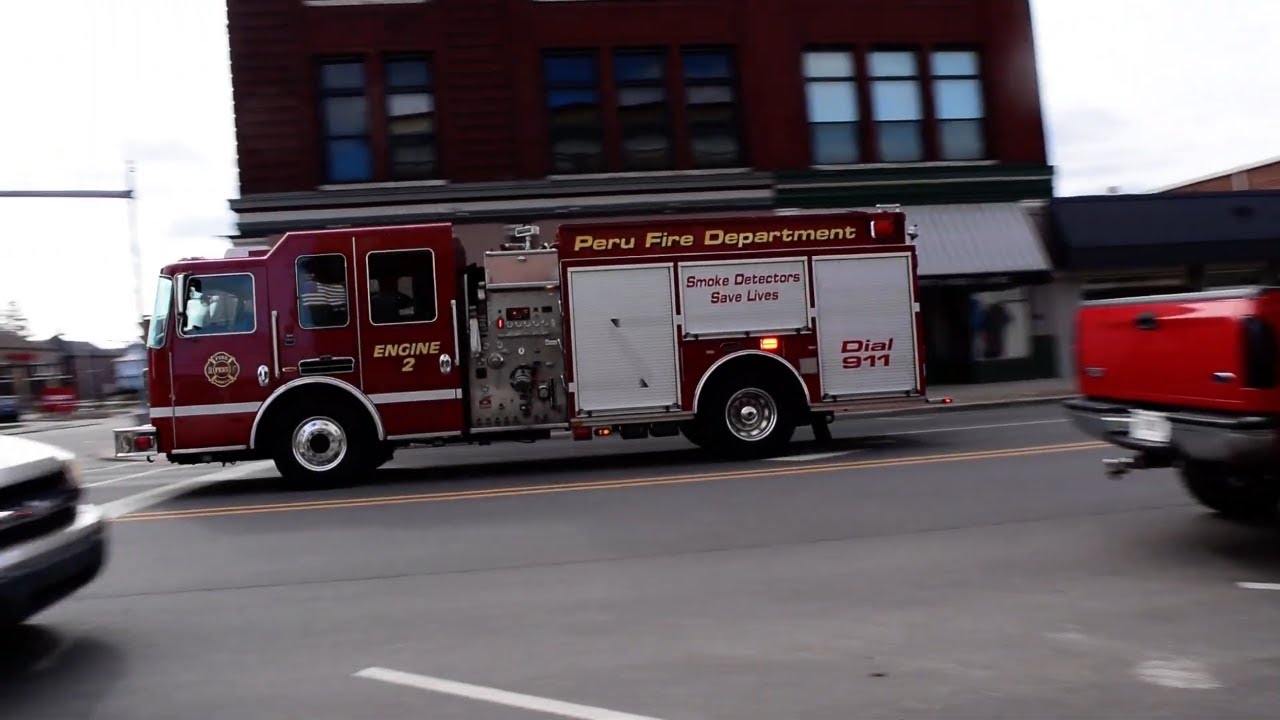 Peru Fire Department Responding - YouTube