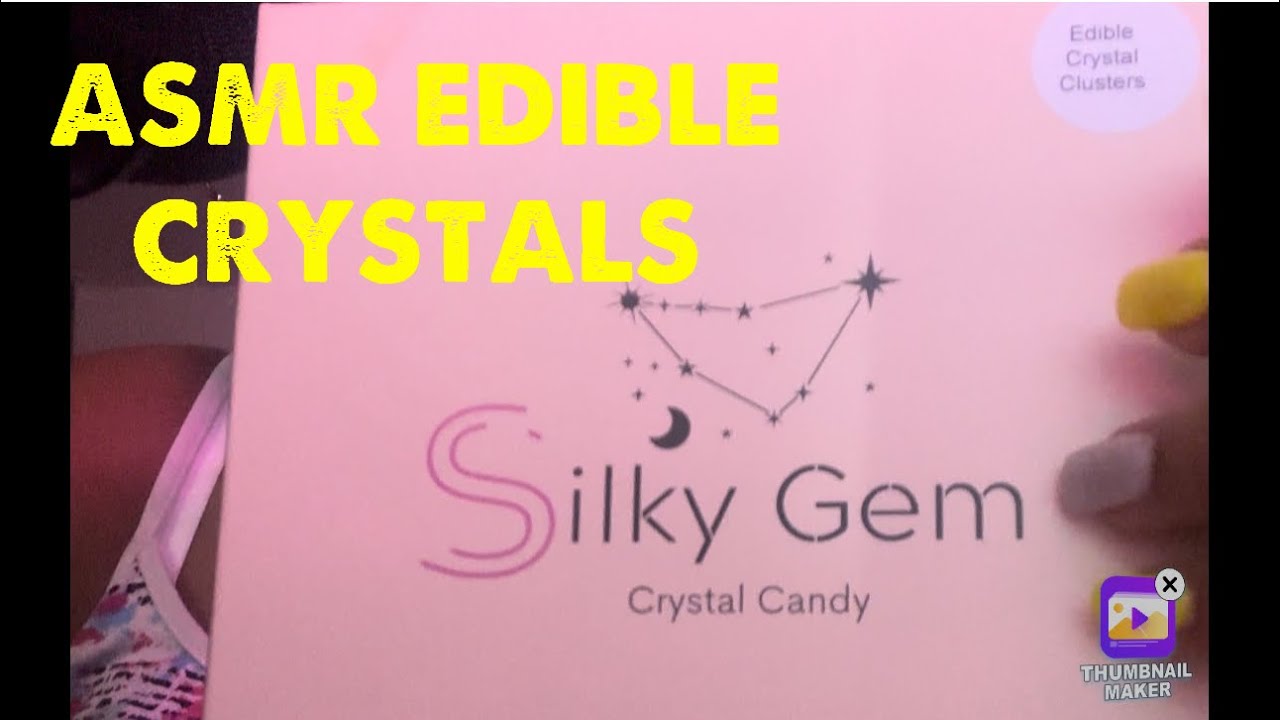 ASMR| Eating Edible Crystal Clusters| Scratching/Tapping 💎 - YouTube