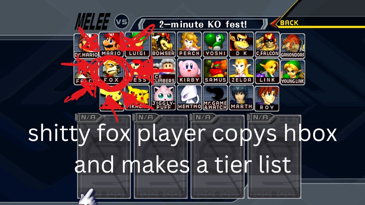 a horrible 15 year old fox player makes a tier list - YouTube