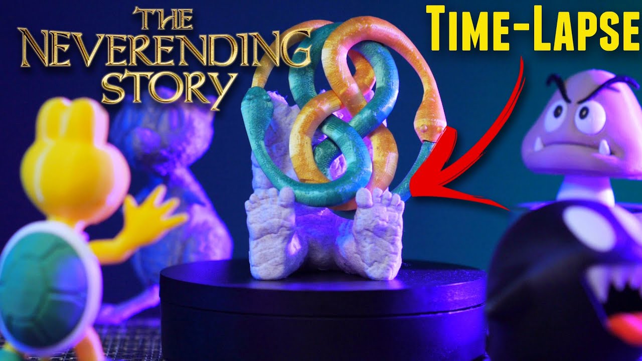 The Neverending Story Rock Biter 3D printed time-lapse - YouTube