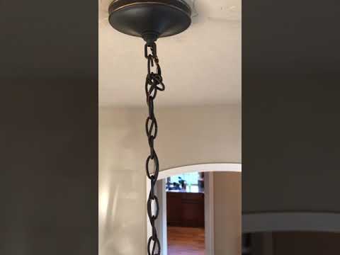 How open/close/shorten chandelier or light chain