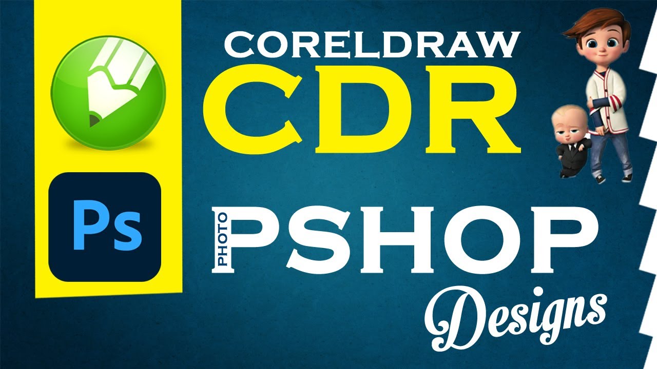 PHOTOSHOP(PSD), CORELDRAW (CDR) - YouTube
