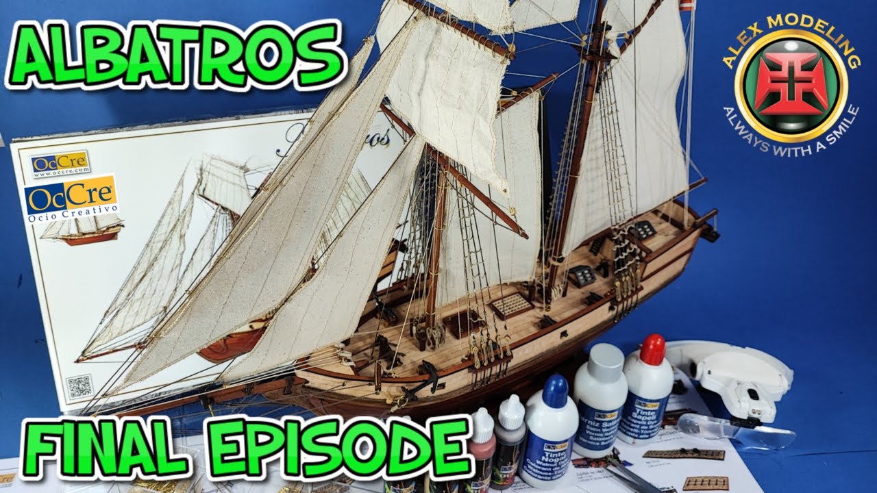 BUILD THE #occre WOOD SHIP MODEL ALBATROS FINAL EPISODE - YouTube