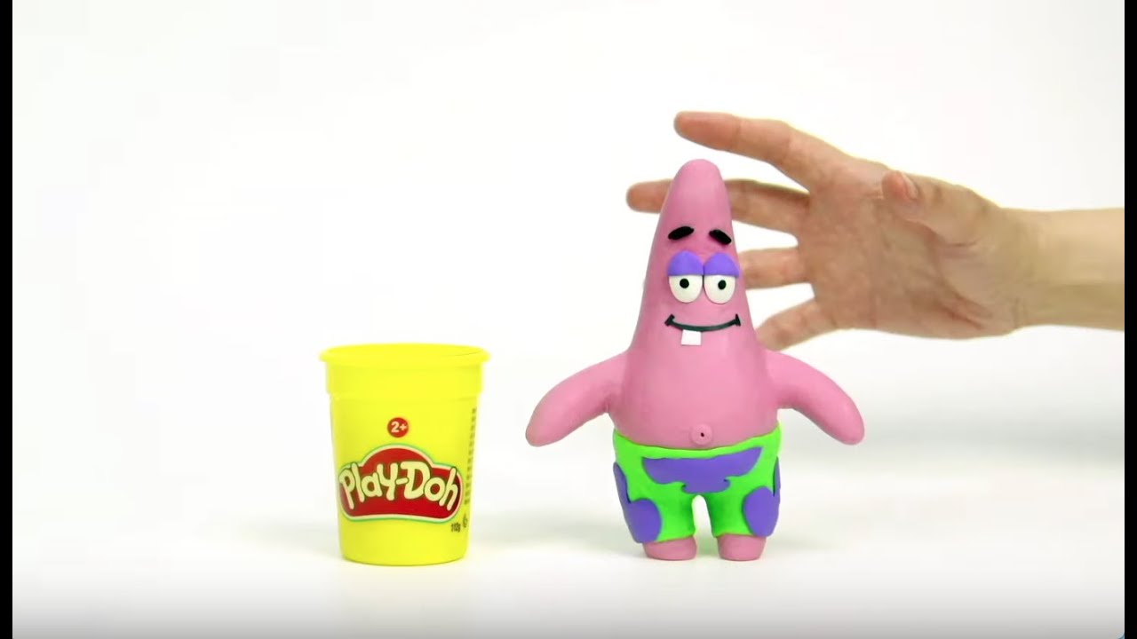 HELLO PATRICK! Play Doh Stop Motion and Cartoons For Kids 💕 Superhero ...