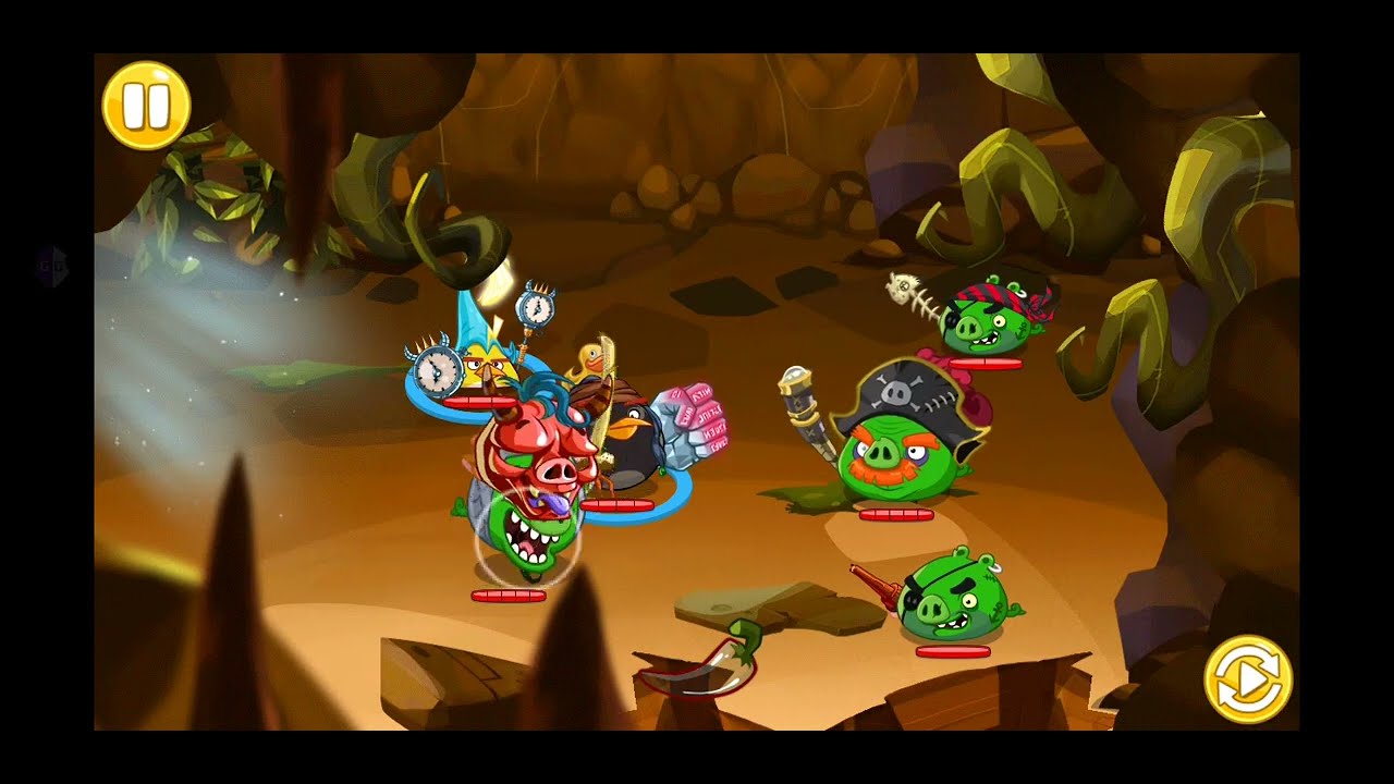 Angry Birds Epic - Captain Red Beard Defeated in 6 seconds - YouTube