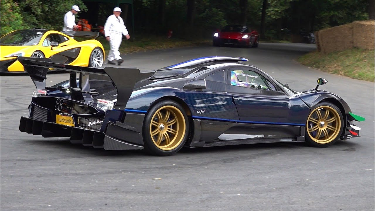 Pagani Zonda Revolucion SCREAMING V12 SOUNDS @ Goodwood Festival of ...