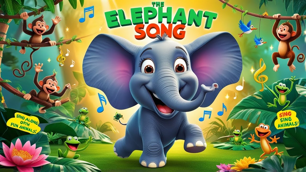 Children's Song | The Elephant Song | Nursery Rhmyre | Sing Along - YouTube