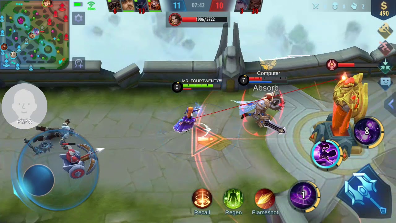 Mobile legend first fight laban - YouTube