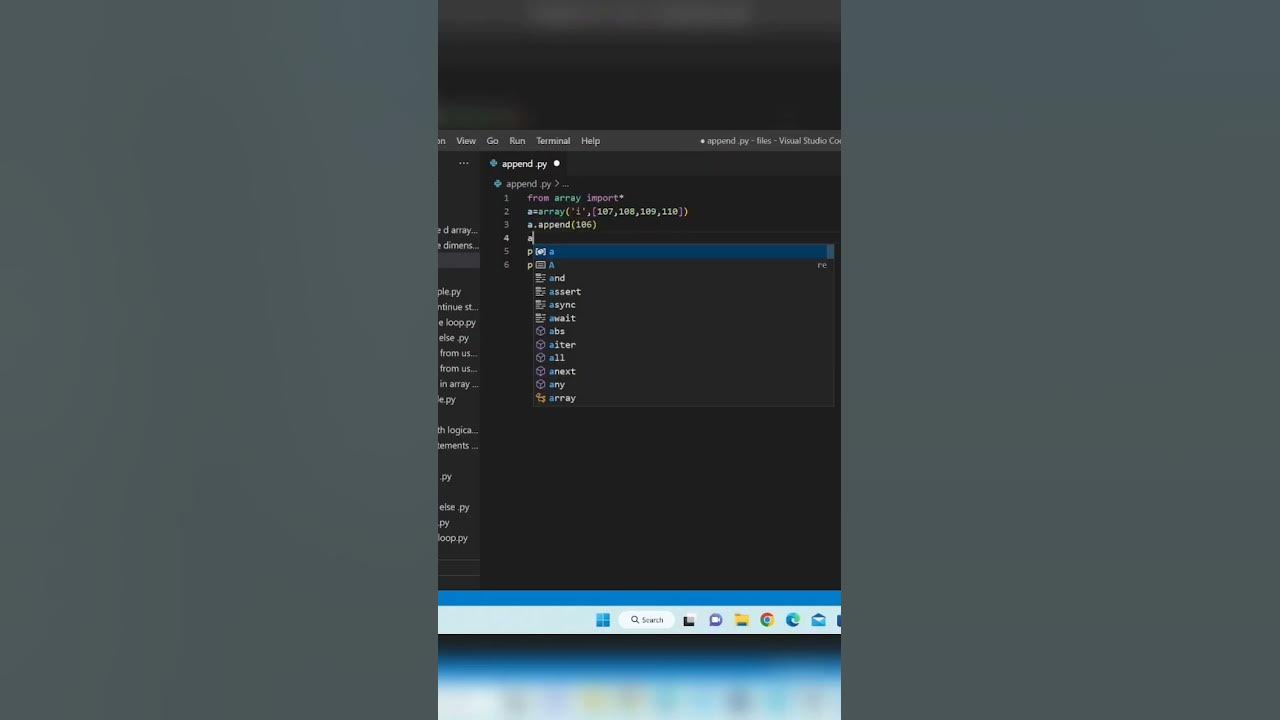 How To Insert Element In Array Using Append Mathod In Python how-to-insert-element-in-array-using-append-mathod-in-python