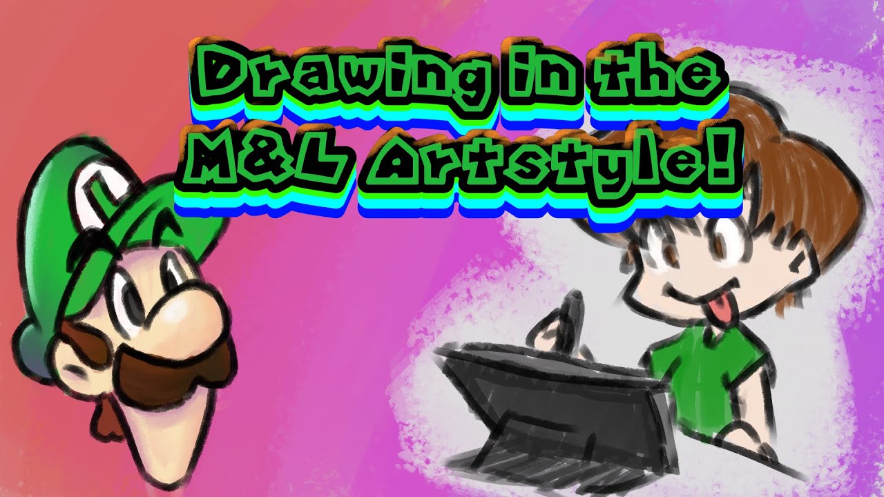 How To Draw Mario or Luigi From the M&L Series! (Descriptive Tutorial ...