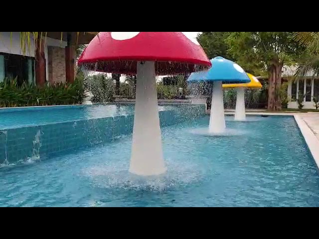 Mushroom Water Feature Pool ANMSALES 350F Small Water Mushroom And