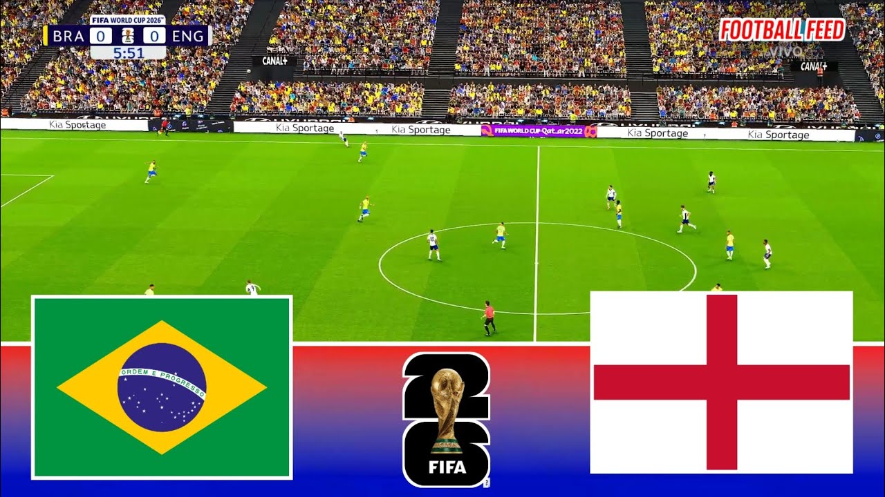 Brazil vs England - FIFA World Cup 2026 Final | Full Match All Goals ...