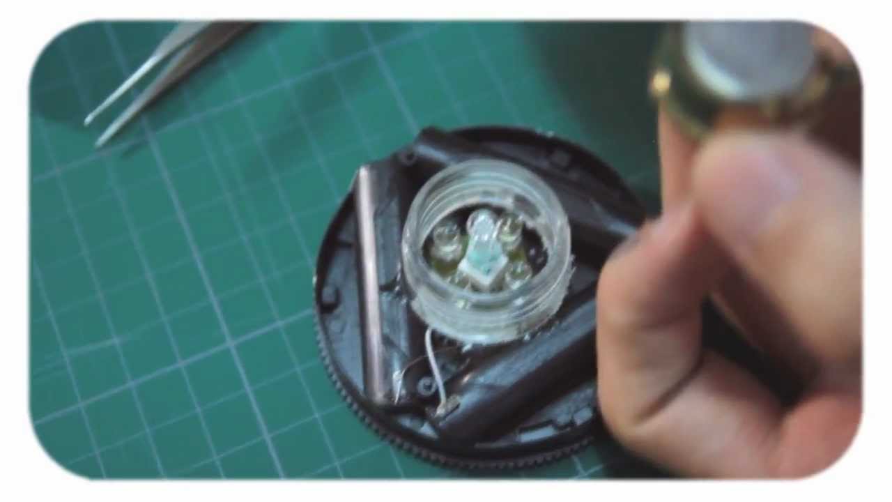 Iron Man Arc Reactor DIY Tutorial - part II - YouTube