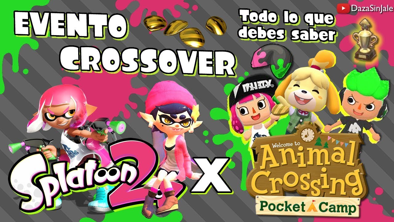 Evento Crossover Splatoon 2 x Animal Crossing Pocket Camp - YouTube